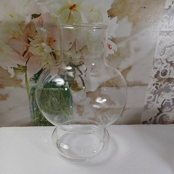 Pyrex Glass Hurricane Lamp Shade Candle Chimney Vintage. - Etsy