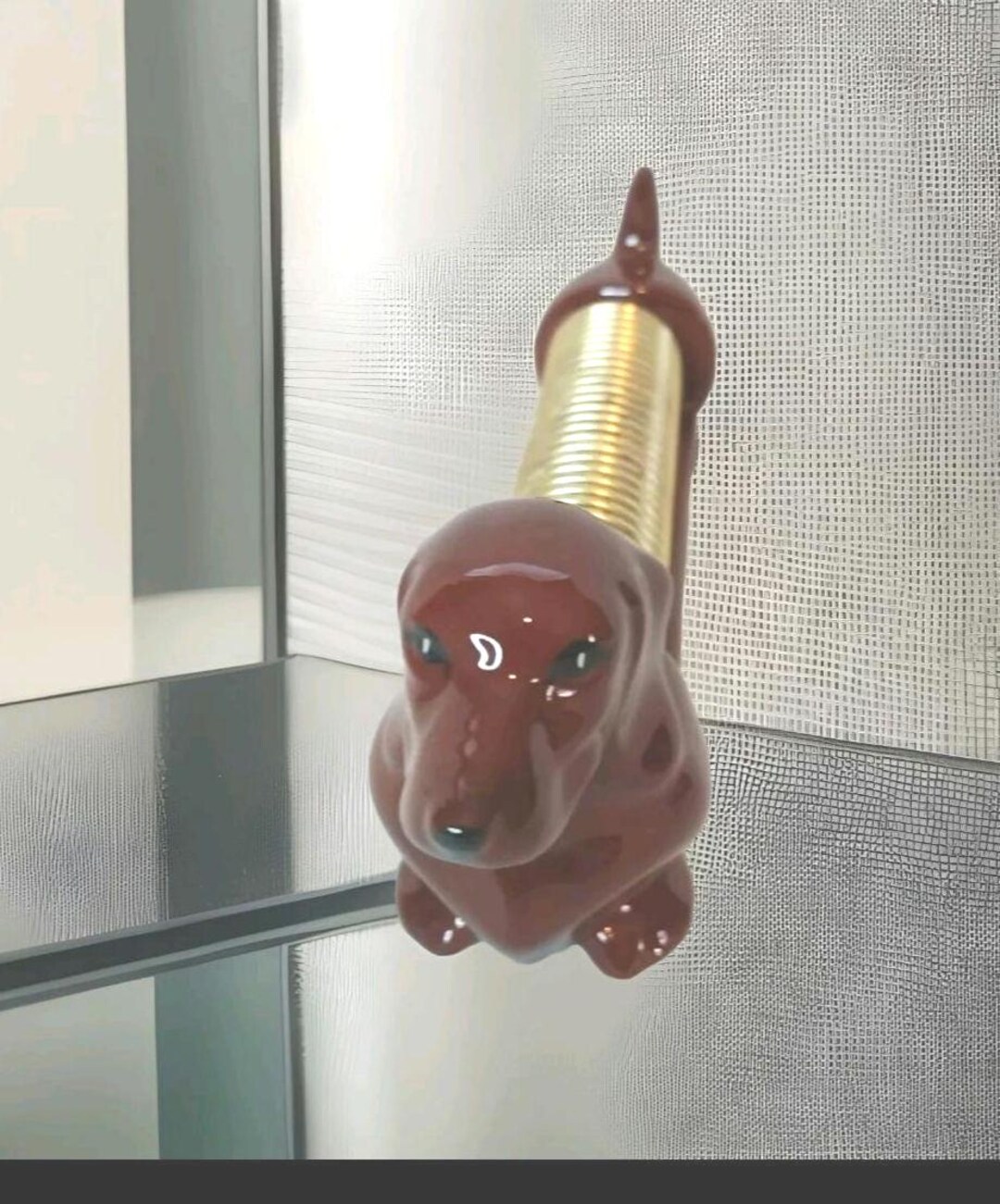 Vintage MCM Atomic Dachshund Dog Letter Hound Desk Accessory Office ...