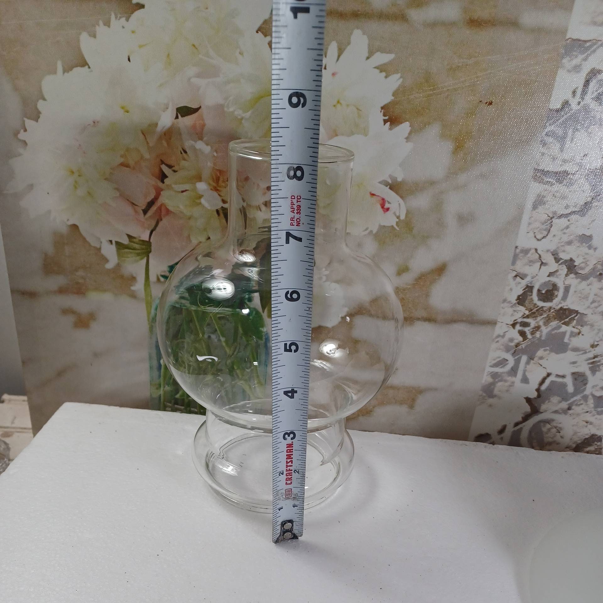 Pyrex Glass Hurricane Lamp Shade Candle Chimney Vintage. - Etsy