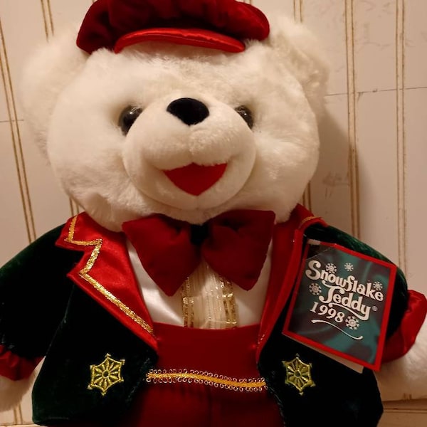 Snowflake Teddy Bear - Etsy