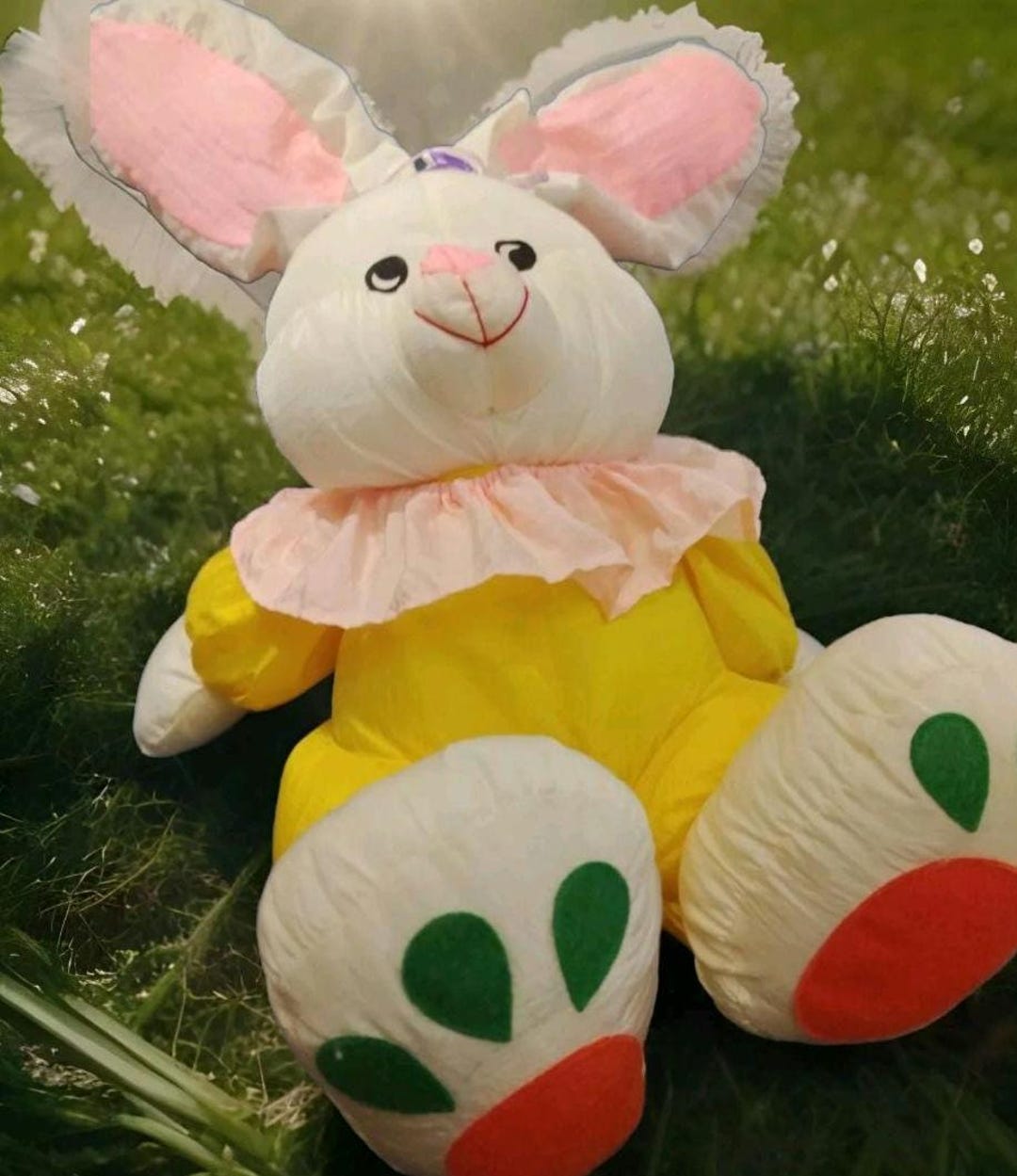 Vintage Shaw Brother's 16" Puffalump Bunny Rabbit Easter Toy ...