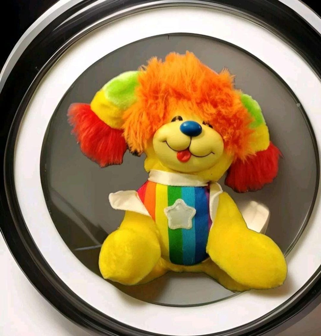 1983 Rainbow Brite Puppy Brite 12" Plush Dog Mattel Hallmark Vintage - Etsy