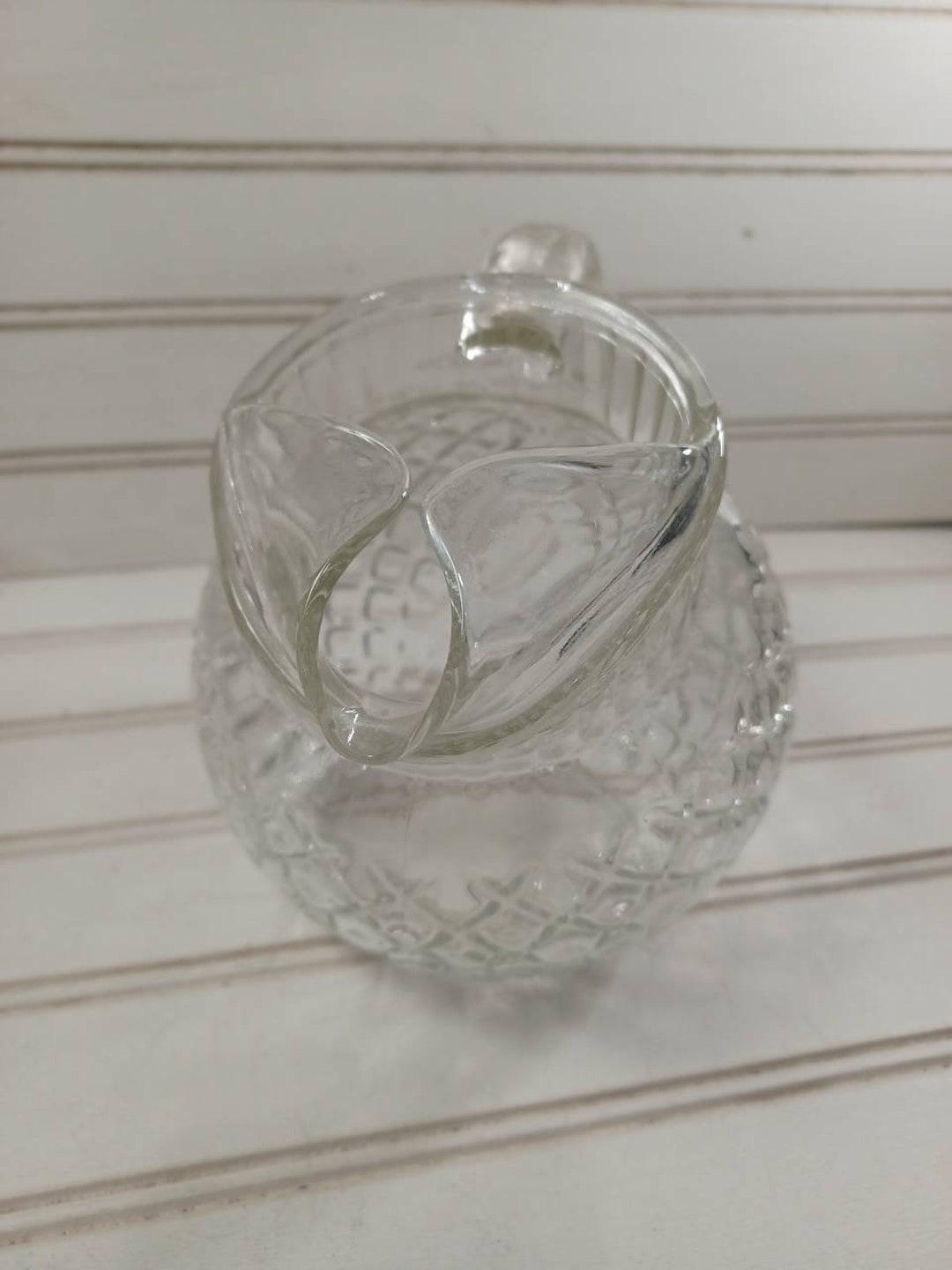 Pitcher Mother's Day Gift Integer Slanted Crystal Pitcher 6" Diamond ...