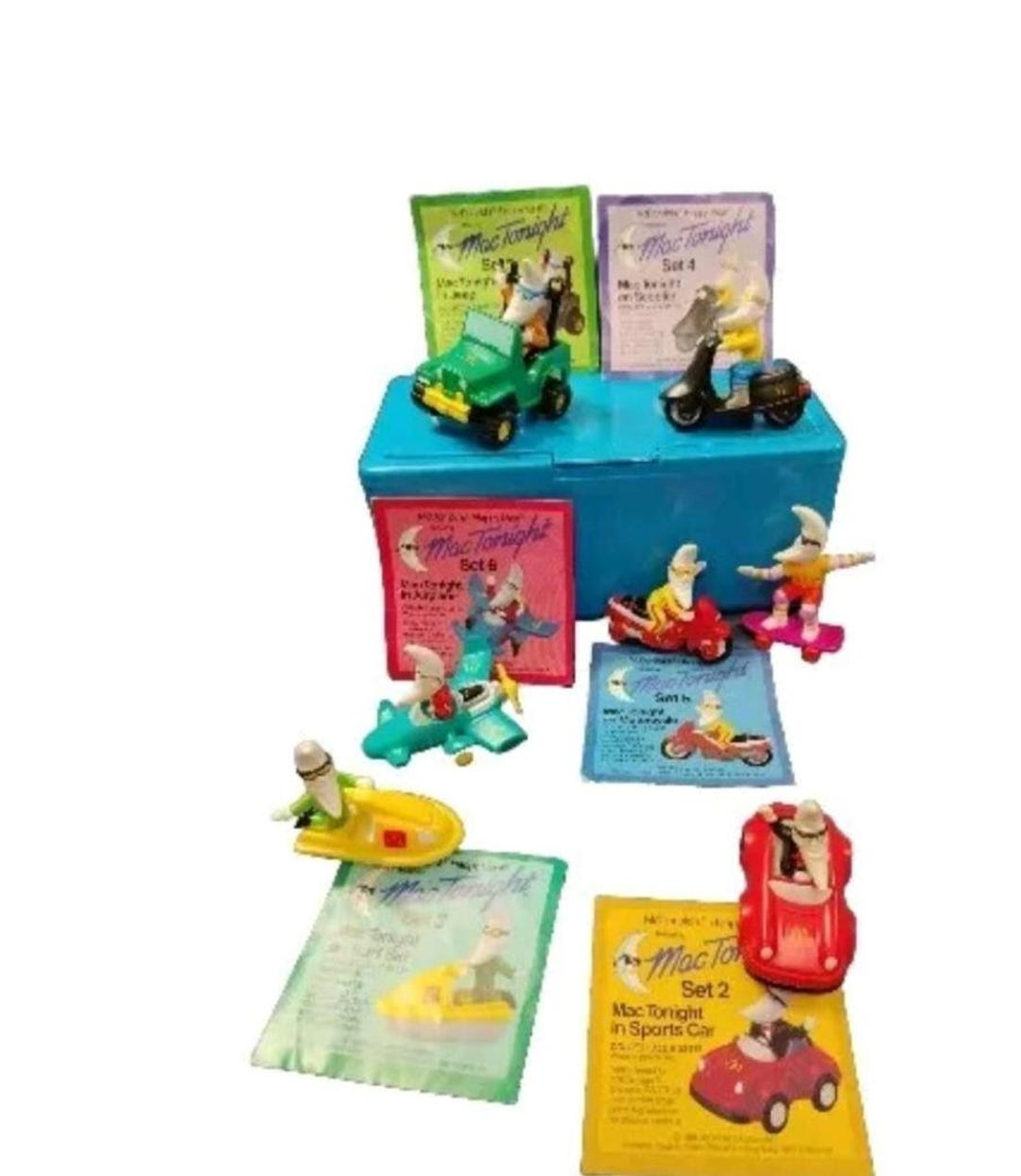 Mcdonald’s Happy Meal Toys 1988 Moon Man Mac Tonight Lot of 7 All ...