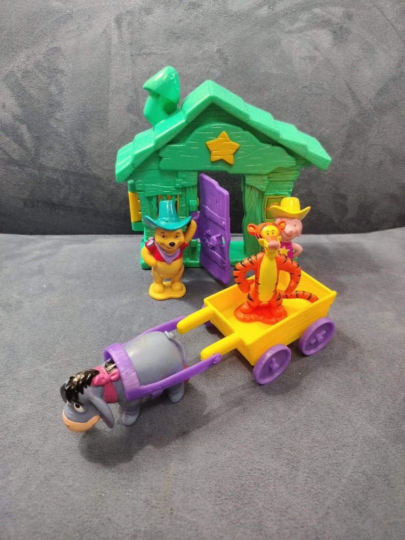 Disney Winnie the Pooh Western Wild West Jail House Piglet Tigger ...
