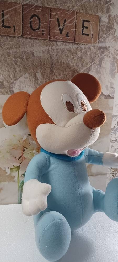 Disney Babies Plush Mickey Mouse 10 Baby Blue Stuffed - Etsy