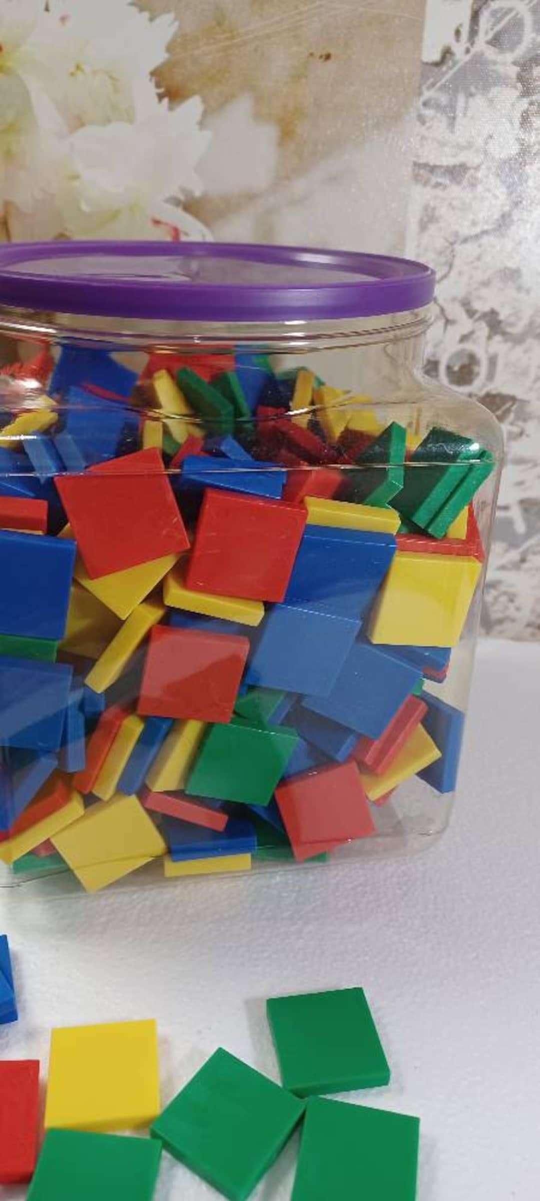 Plastic Pattern Blocks for Kids, Shapes for Kindergarten, Montessori ...