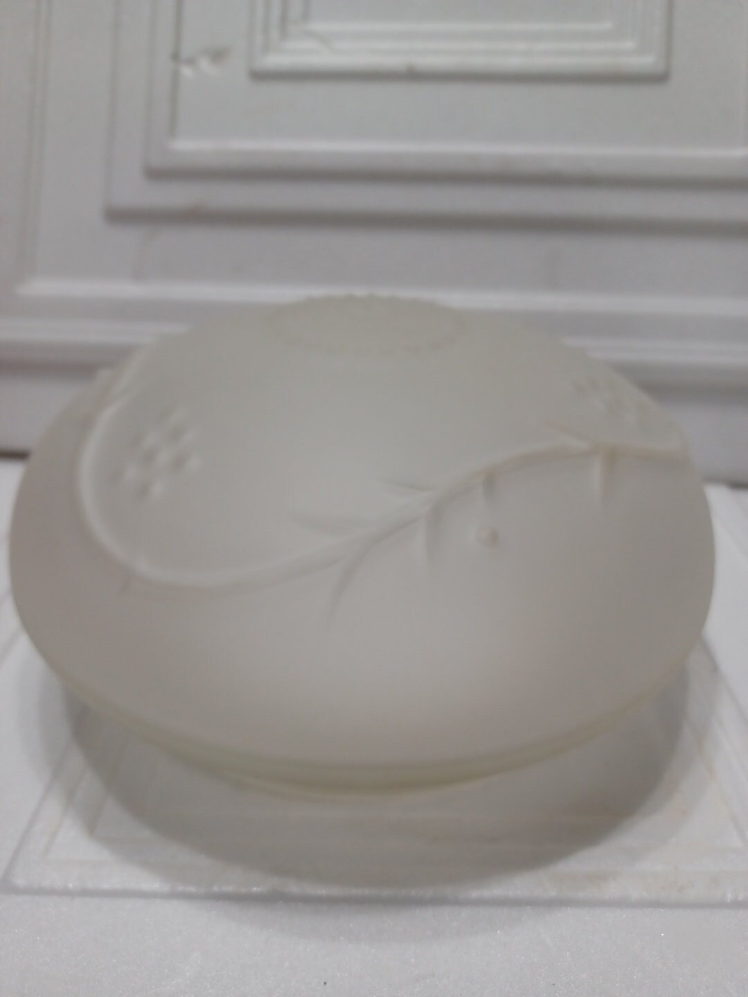 Vintage Frosted Glass Dome Lamp Shade - Etsy