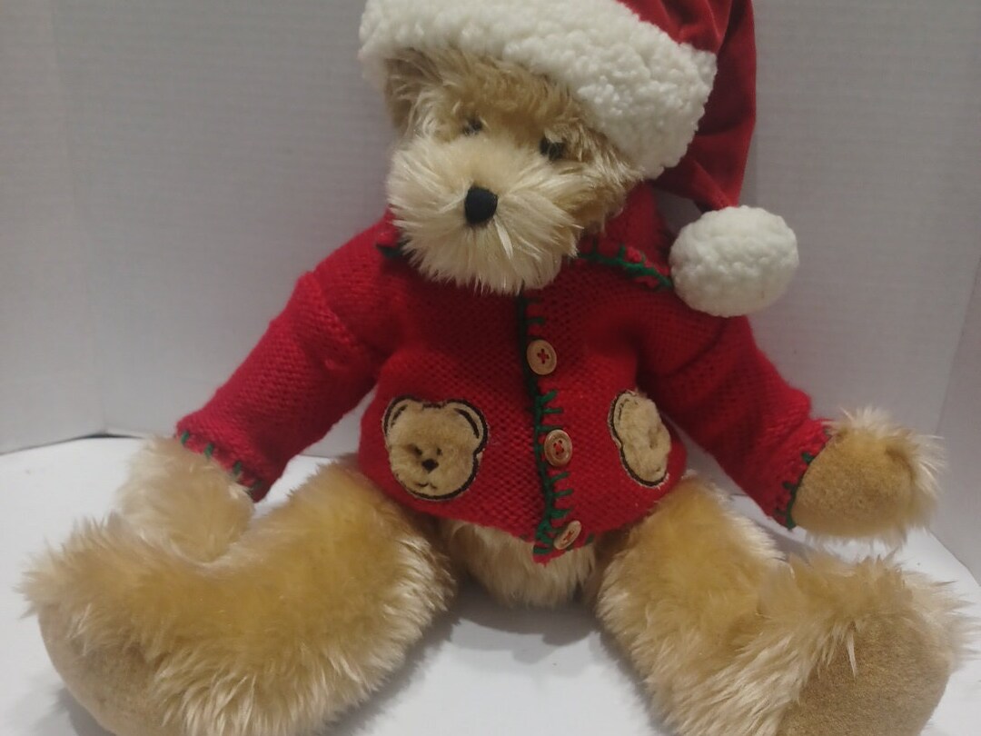 Vintage Berkeley Designs Christmas Holiday Teddy Bear Joint Red Sweater ...