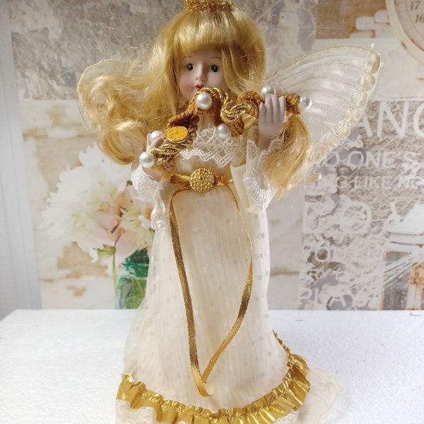 Porcelain Angel Tree Topper - Etsy
