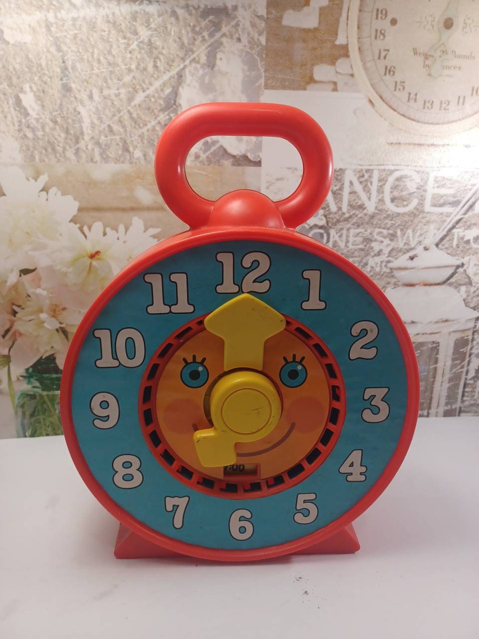 Vintage 1981 Mattel See 'N Say Toy Face Clock With Pull String Works ...