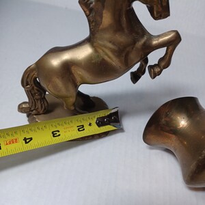 Vintage Solid Bronze Unicorn Statue - Gold Tone Base Pitcher Office ...