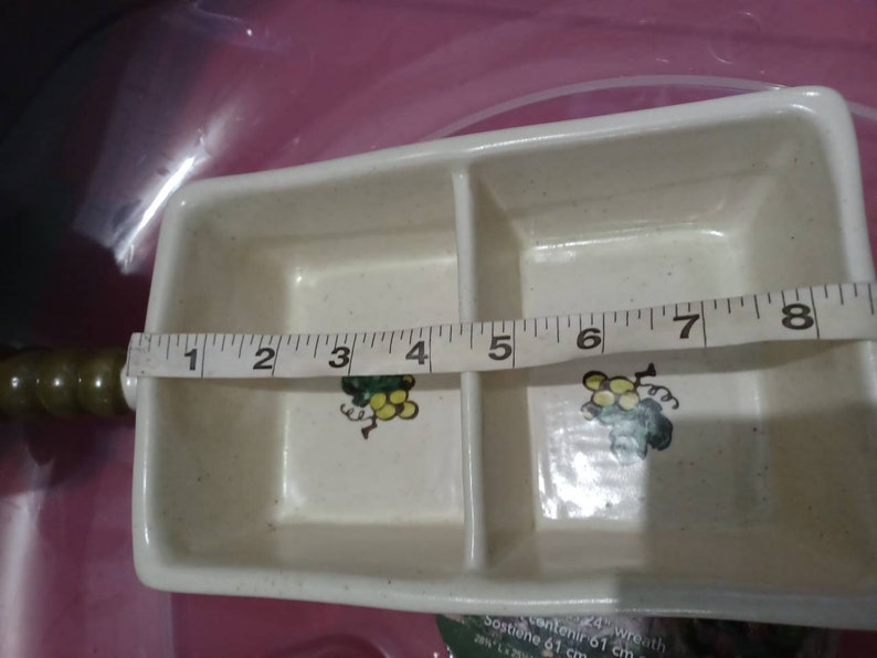 Vintage Metlox Provincial Fruit Divided Server /handle - Etsy