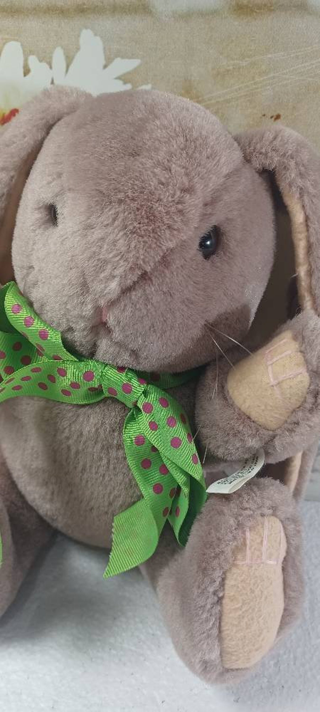 Bunny Rabbit W Long Droopy Ears. Rabbit's Arms and Legs Move and Are ...