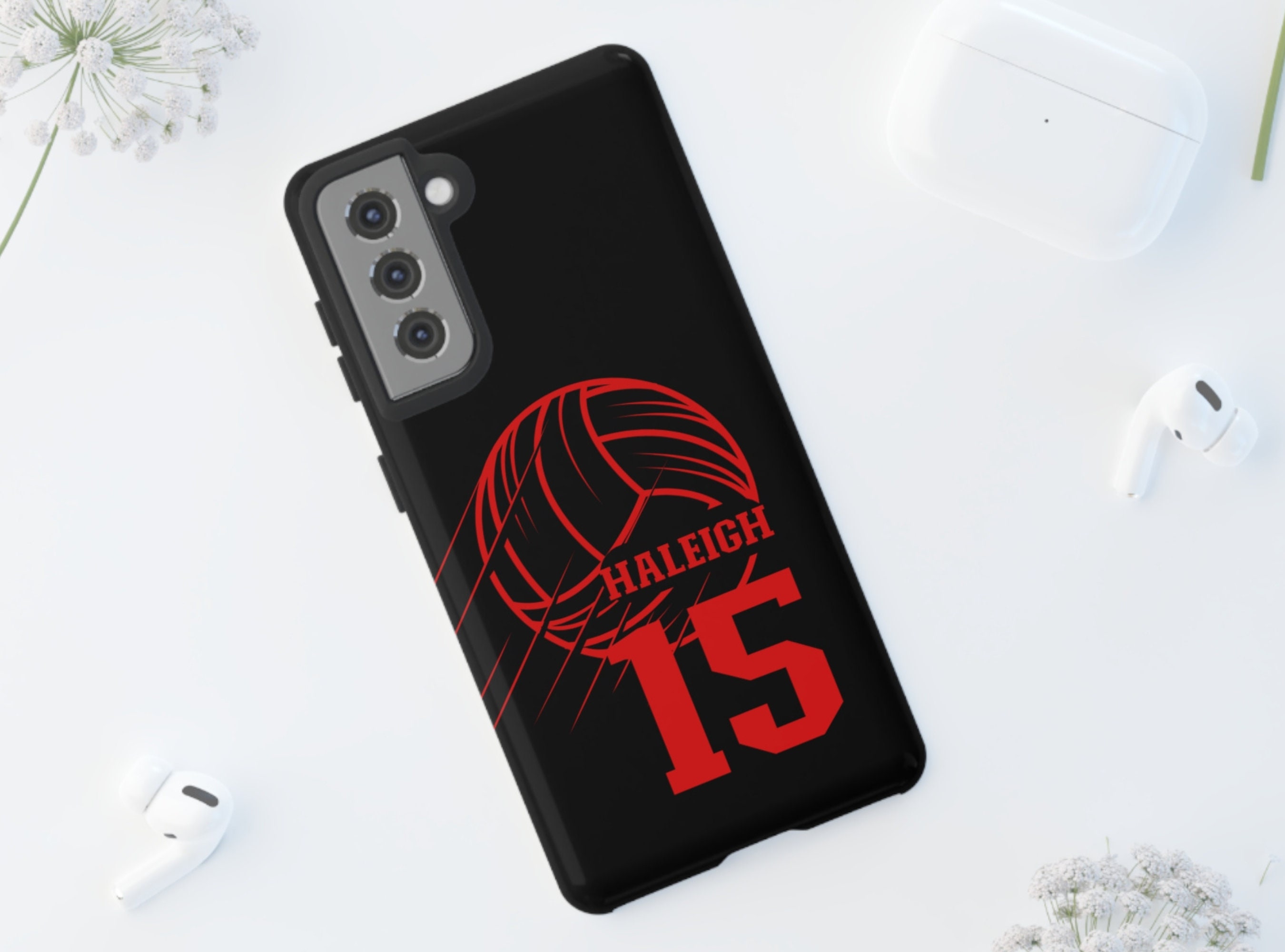 Custom Volleyball Phone Case, for Players or Moms, iPhone 15, iPhone 14 ...