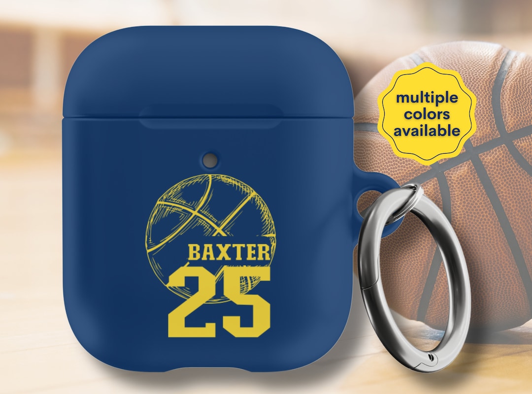 Personalized Boy's Basketball Apple Airpods Case Generation 1 and 2 ...