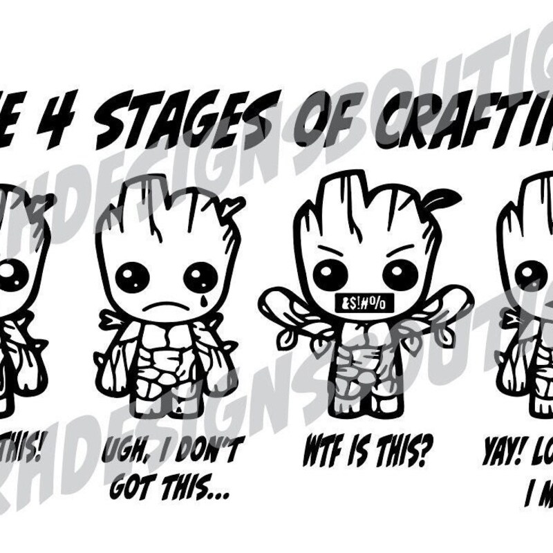 4 Stages of Crafting Svg - Etsy