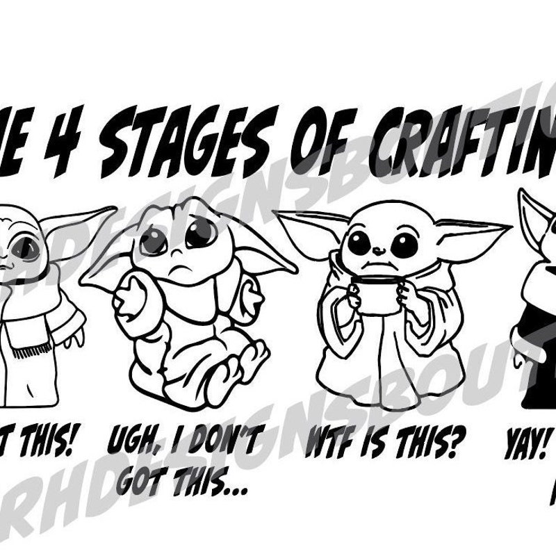 4 Stages of Crafting Svg - Etsy