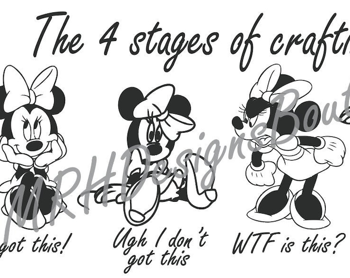 Minnie Stages of Crafting - Etsy
