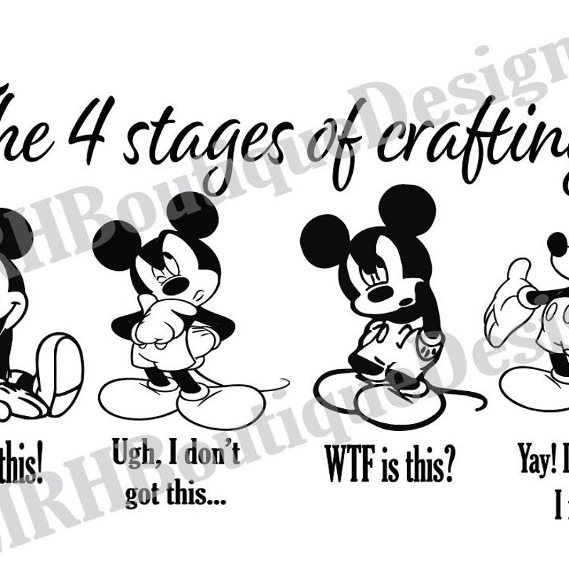 4 Stages of Crafting Svg - Etsy