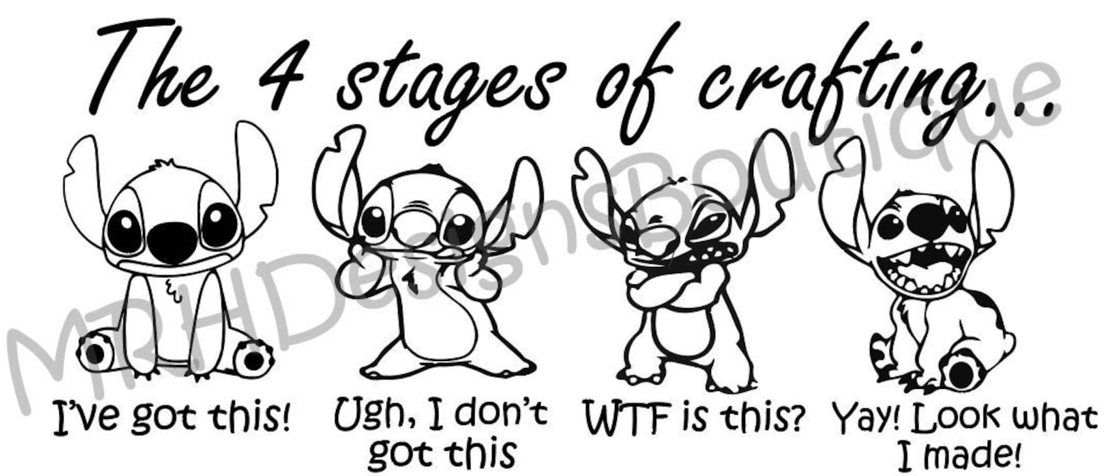 Stitch Crafting Stages - Etsy Australia