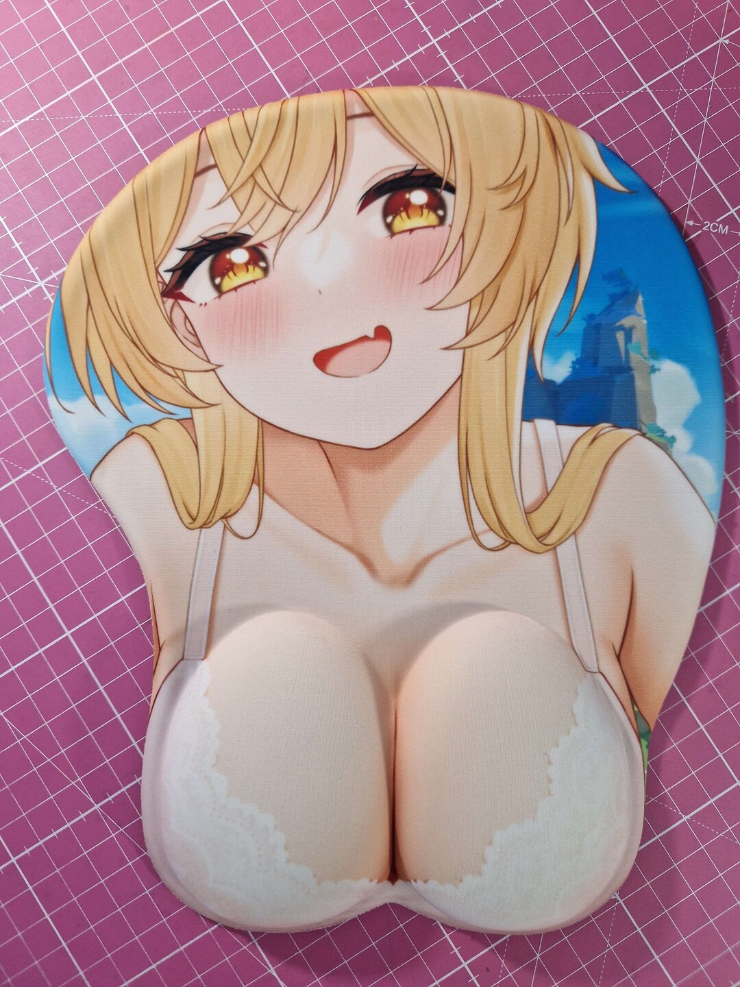 Ecchi Lewd Oppai 3D Mousepad - Lumine Genshin Impact - Etsy
