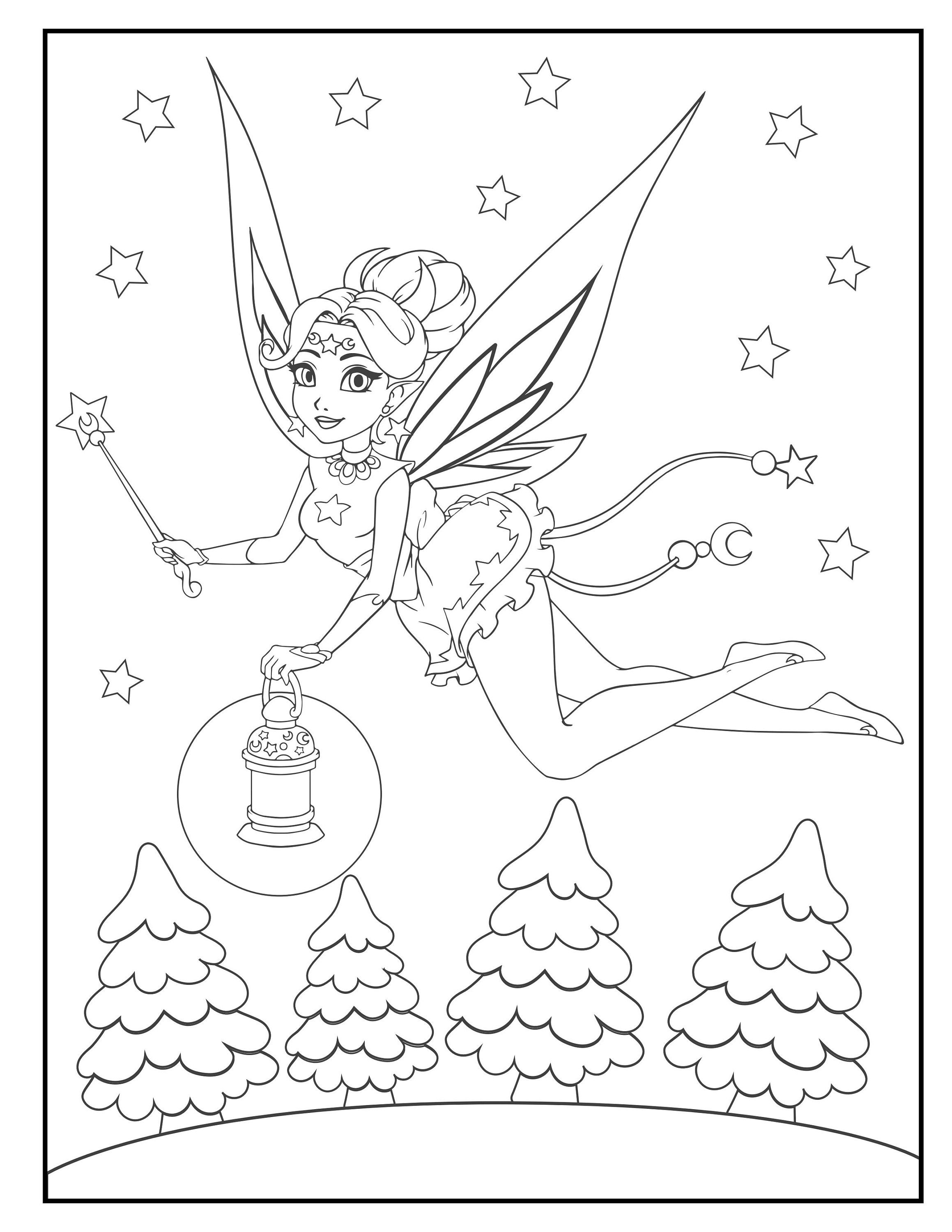 Fairy Themed Coloring Book - Etsy