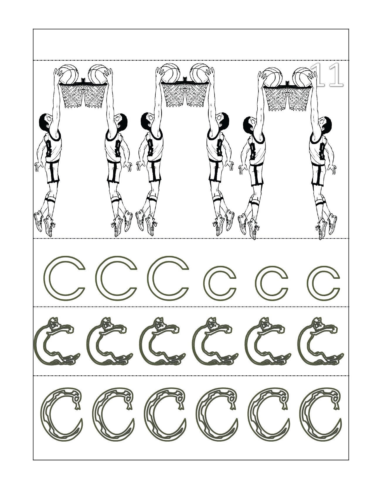 Children's Basketball Themed Alphabet Coloring Book - Etsy