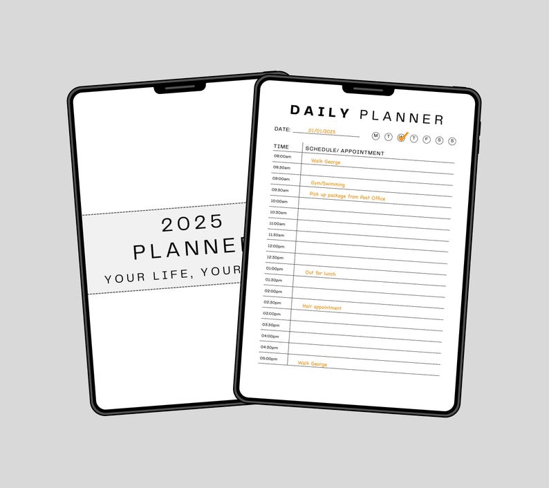 Digital Printable 2025 Journal Calendar | Productivity Planner ...