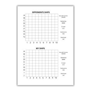 Classic Battleship Digital Game Template Instant Download Printable PDF ...