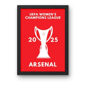 Arsenal Trophy Poster - Etsy