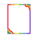 Rainbow Pride Digital Page Border | LGBTQ+ Printable Border | Colorful ...