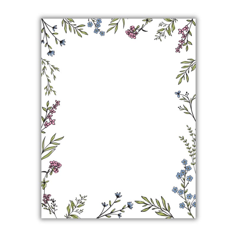 Borders for Paper Free Printable Free Printable Paper - Etsy UK