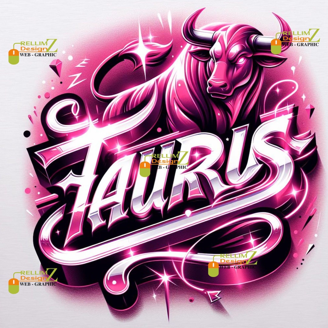 20 Taurus Zodiac Digital Designs | Taurus Clipart for T-shirts, Mugs ...