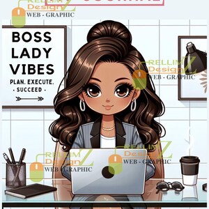 Boss Lady Journal Covers: Motivational Planner Designs (digital ...