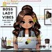 Boss Lady Journal Covers: Motivational Planner Designs (digital ...
