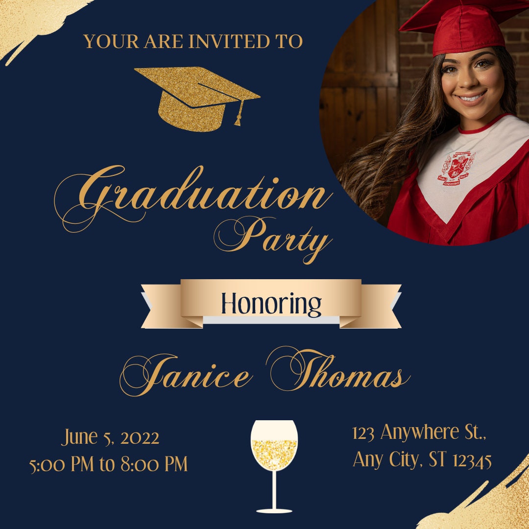 GRADUATION INVITATION CARDS - Etsy