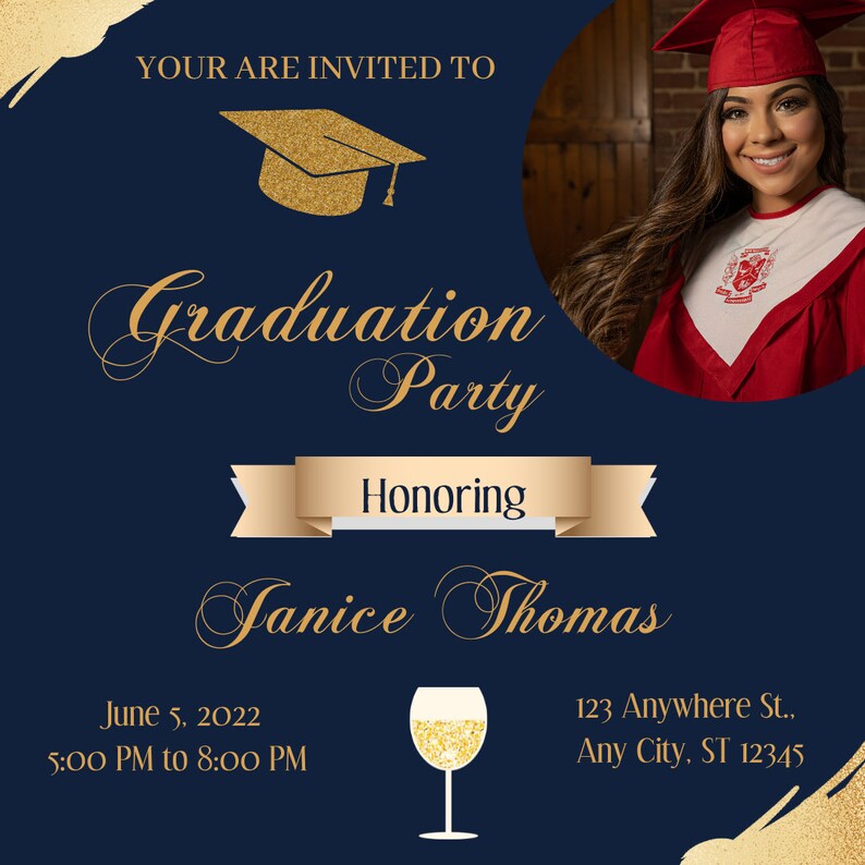 GRADUATION INVITATION CARDS - Etsy