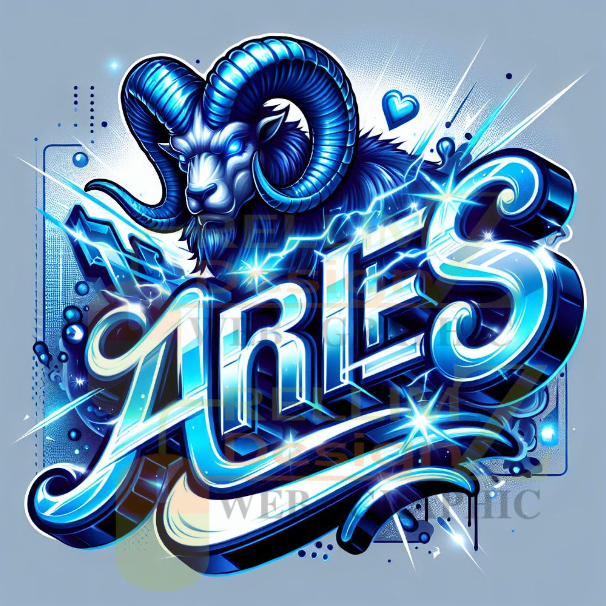 17 Designs: Ignite Your Spirit With These Bold Aries Zodiac 3d-style ...