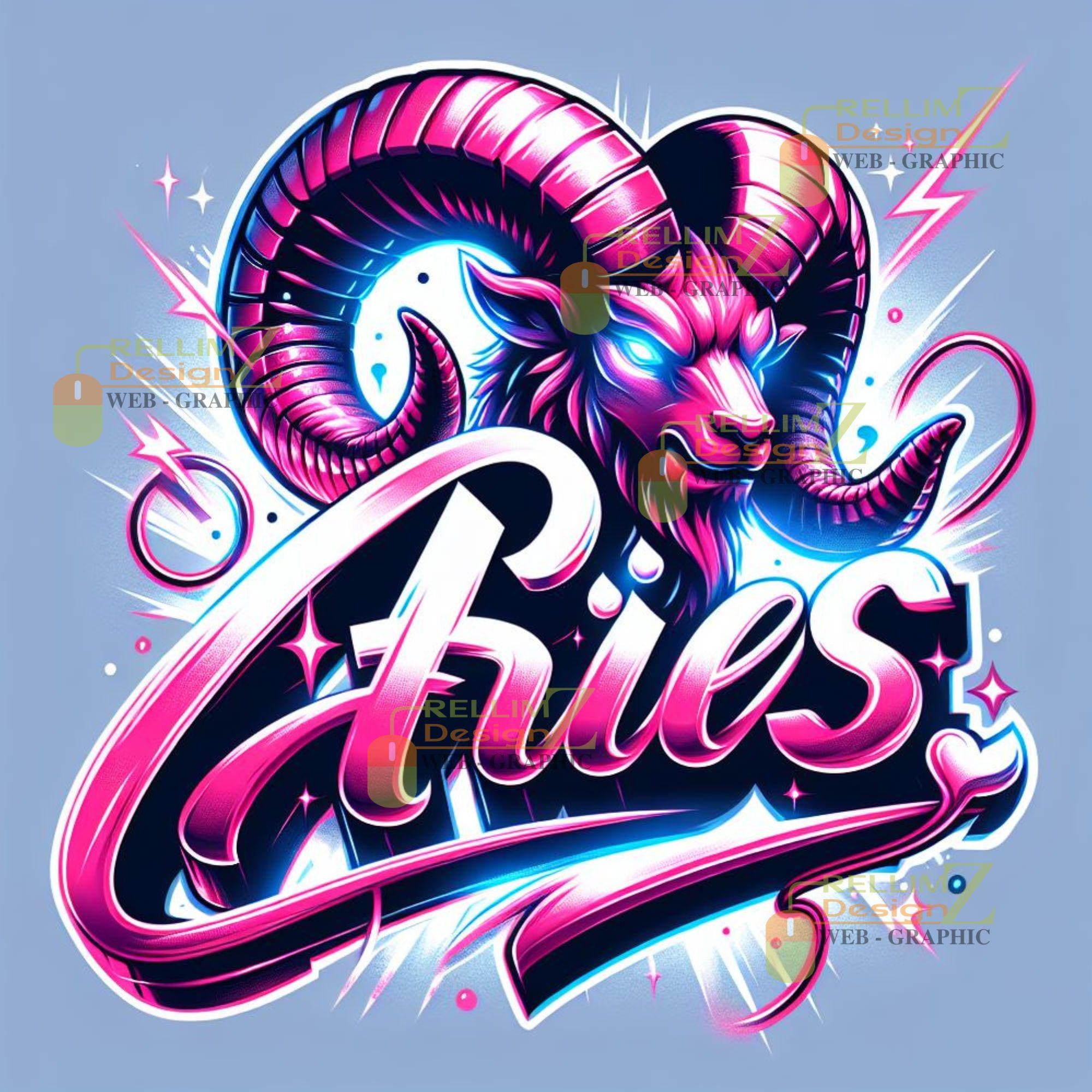 17 Designs: Ignite Your Spirit With These Bold Aries Zodiac 3d-style ...