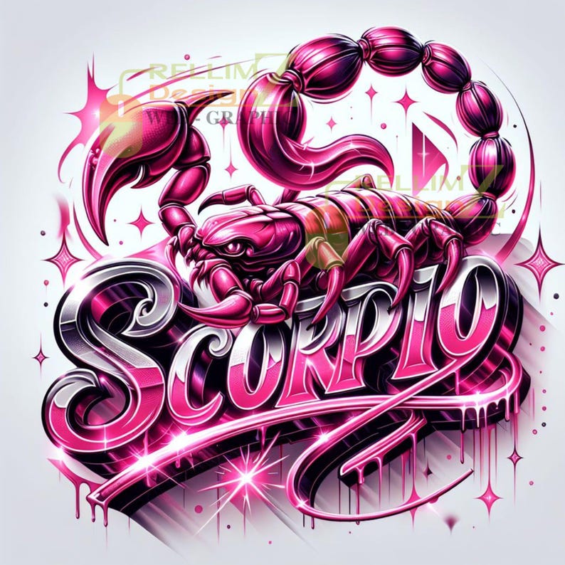 3 Scorpio Zodiac 3D Style Graffiti Design for Decals, Tshirts and More ...