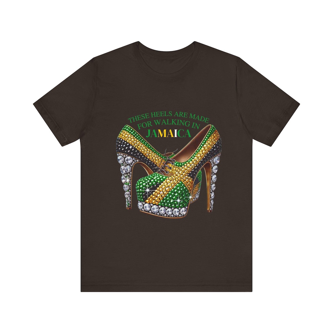 Jamaican Heels Tee, Stylish Unisex T-shirt Celebrating Dancehall ...