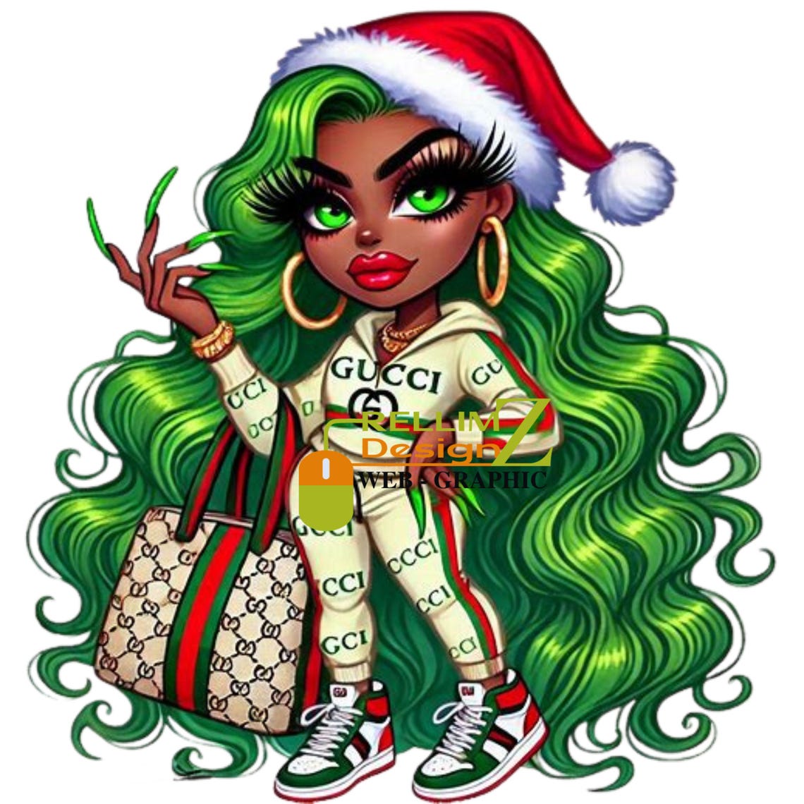 34 Digital Photos: Cartoon Style Oil Painting of African American ...