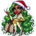 10 Beautiful African American Grinch Woman Digital Art | Christmas ...