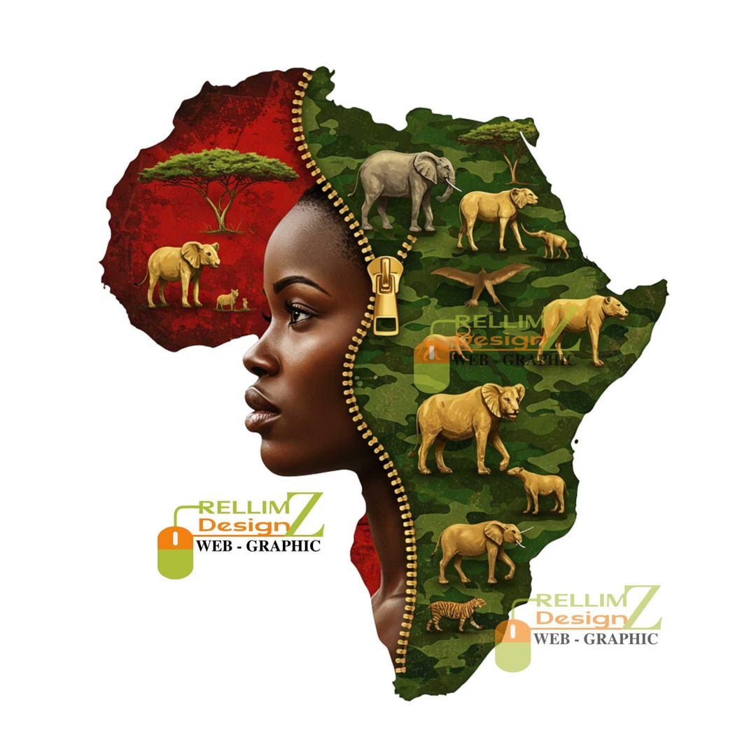 African Continent Art Prints – 4 Symbolic & Artistic PNG/PDF Designs ...
