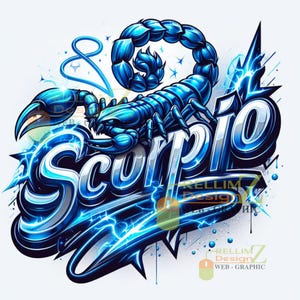 3 Scorpio Zodiac 3D Style Graffiti Design for Decals, Tshirts and More ...