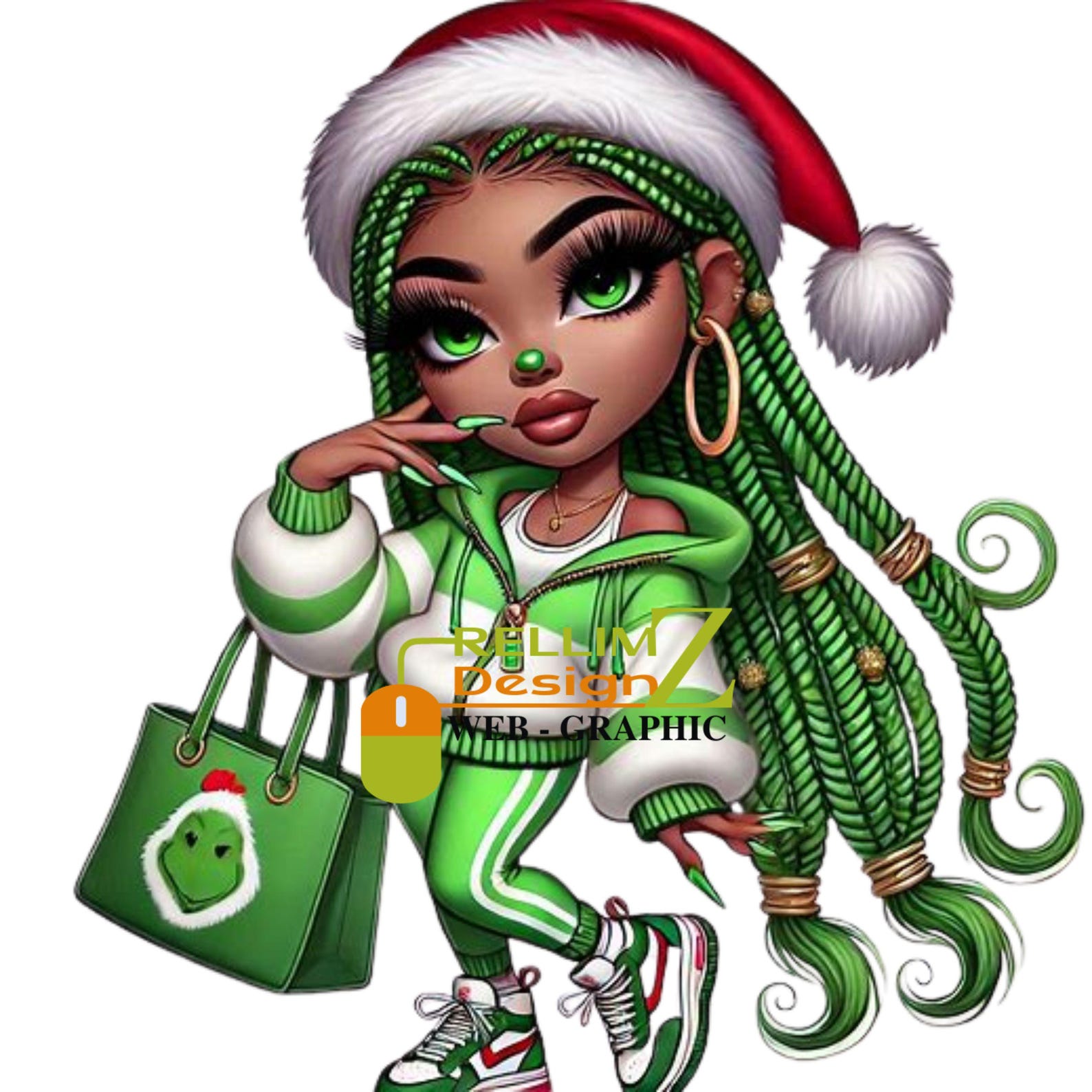 34 Digital Photos: Cartoon Style Oil Painting of African American ...