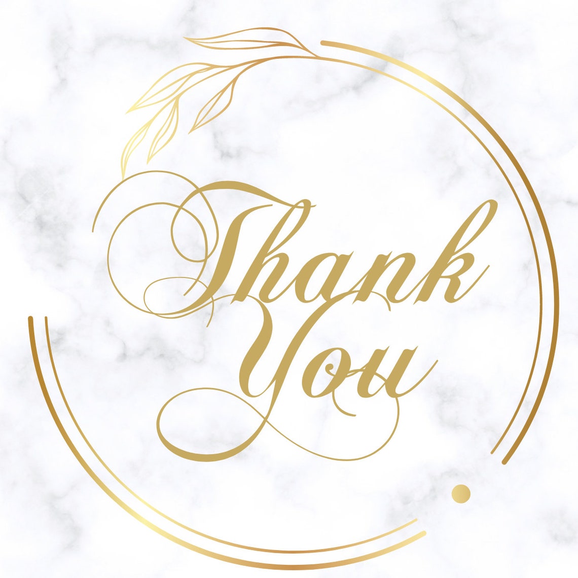 Round Thank You - Etsy