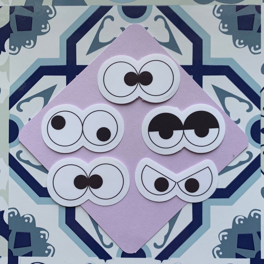 Eyeball Vinyl Sticker Pack || Eye Stickers, Device Stickers, Funny ...