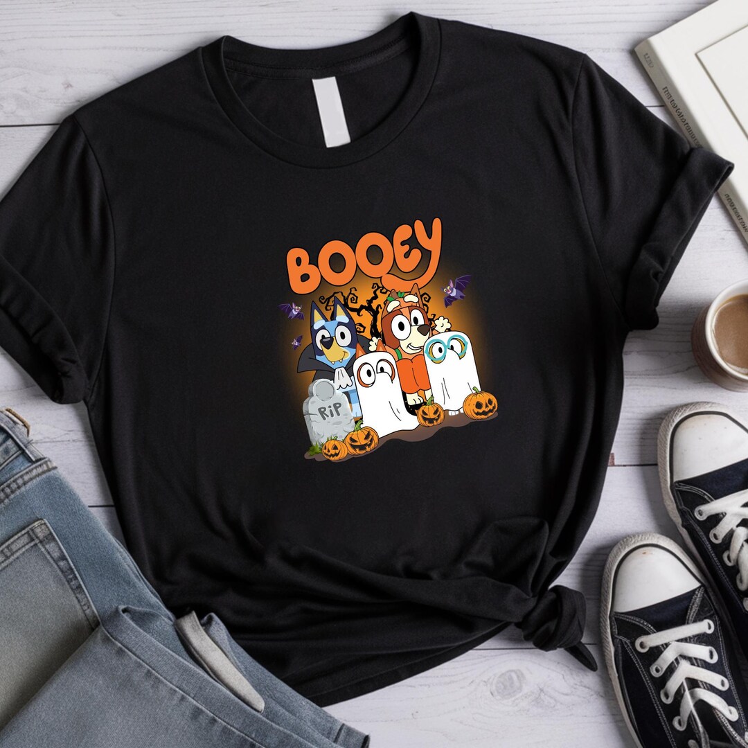 BOOEY Halloween Cartoon Shirt, Family Halloween Shirt, Trick or Treat ...